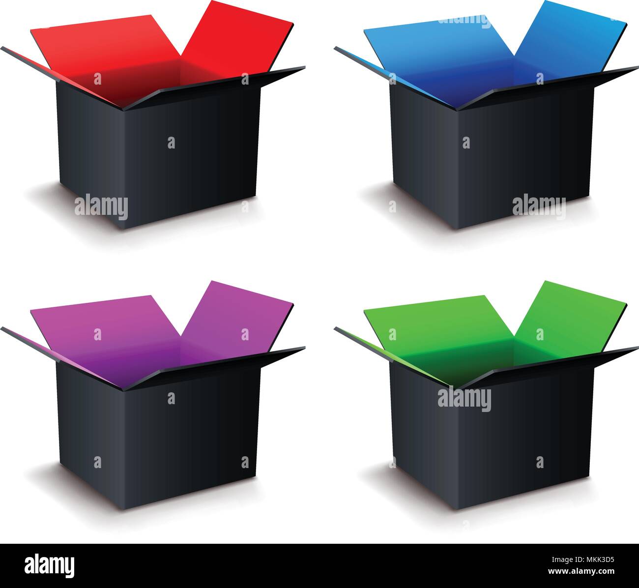 Corrugated box Stock Vector Images - Alamy