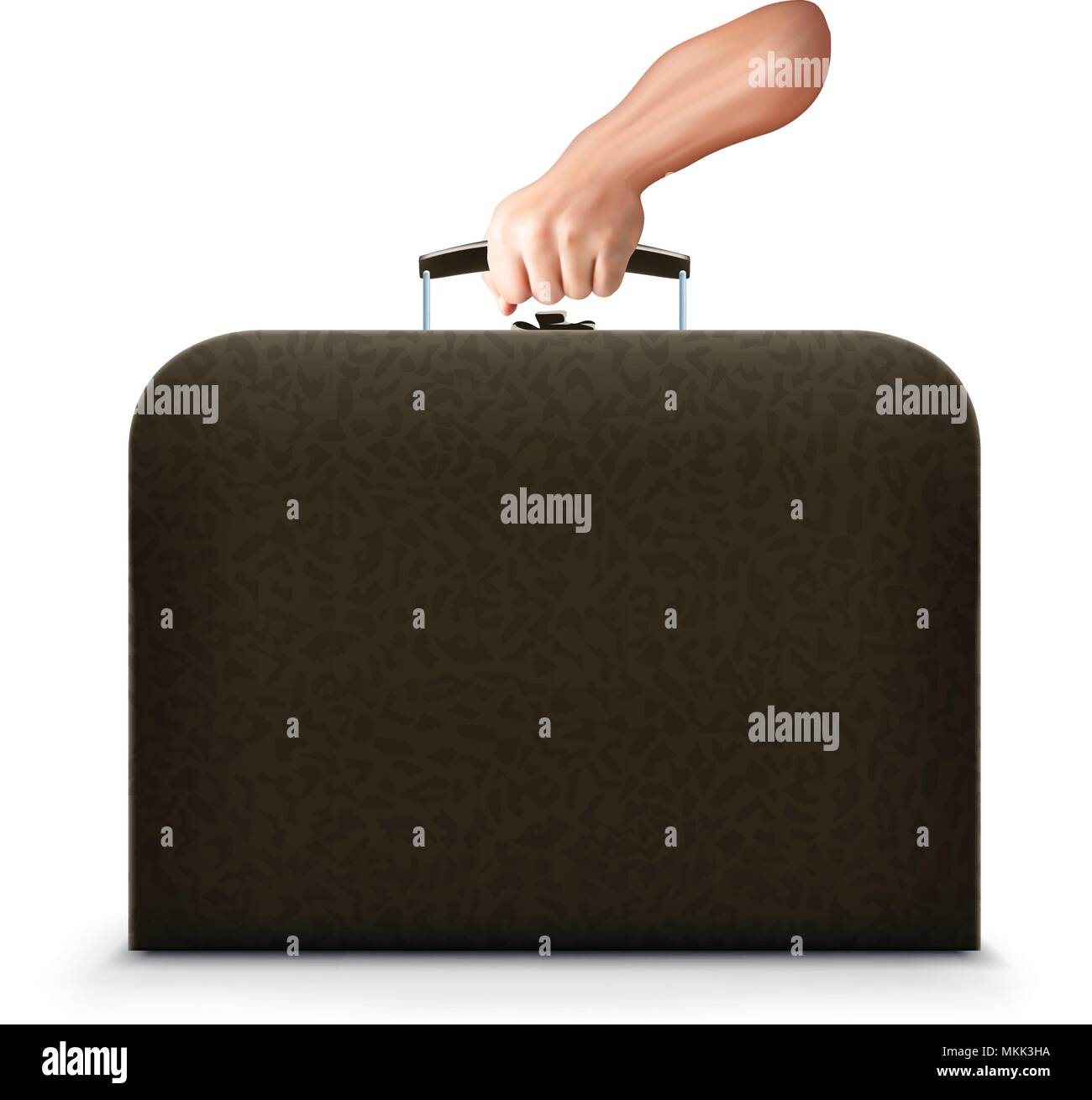 Closeup hand luggage Stock Vector Images - Alamy