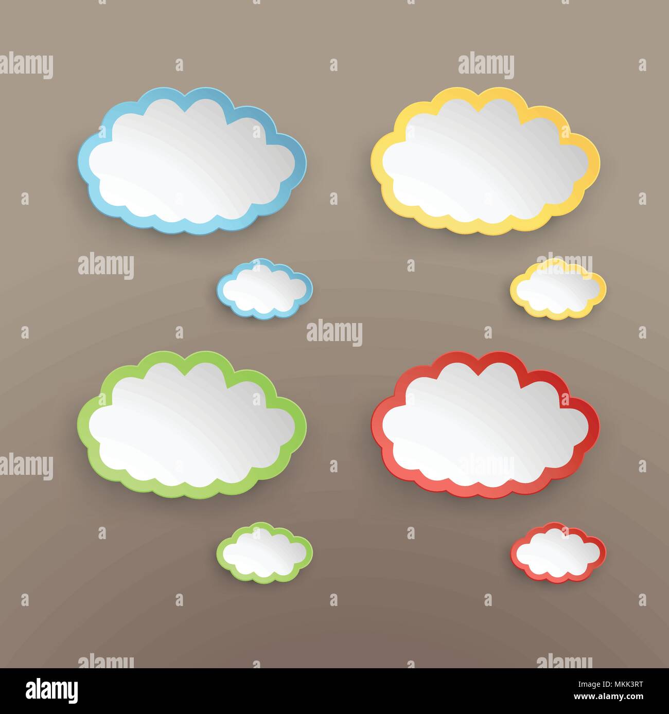 Cloud paper Stock Vector Images - Alamy