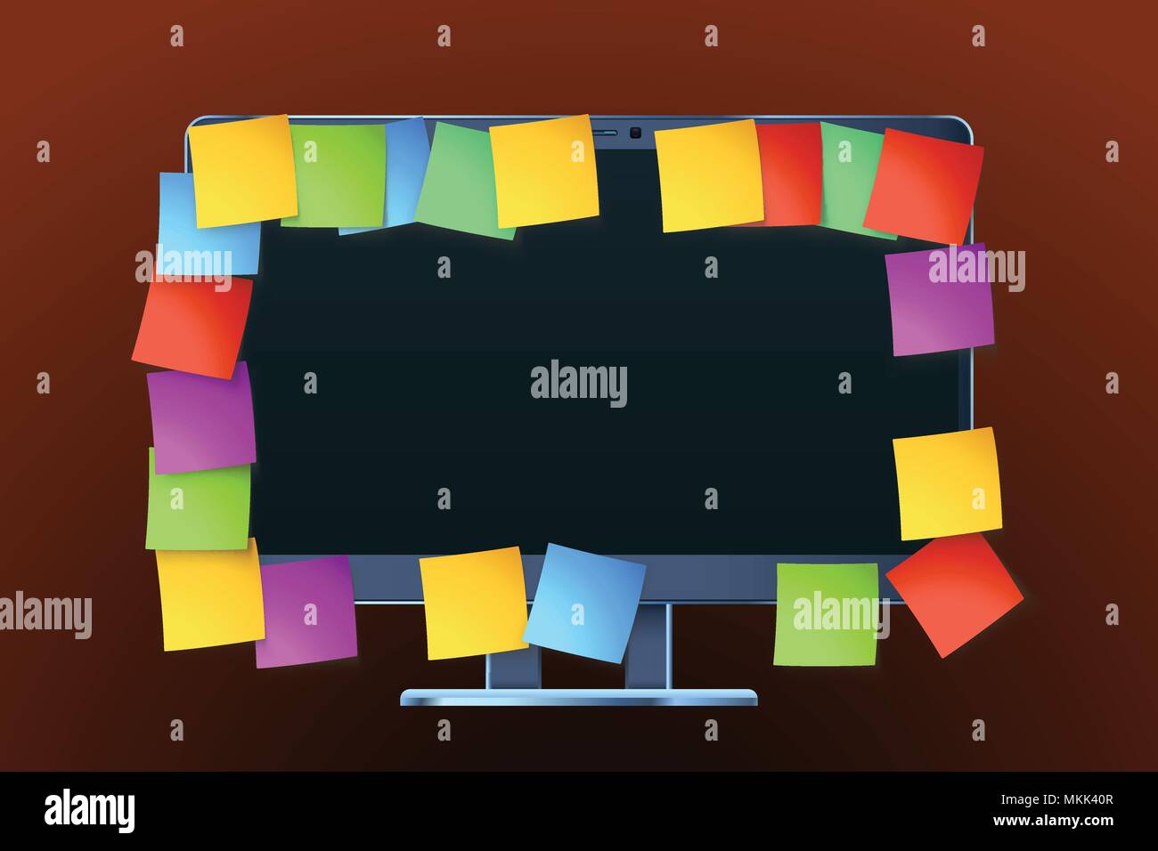 Message monitor Stock Vector Images - Alamy