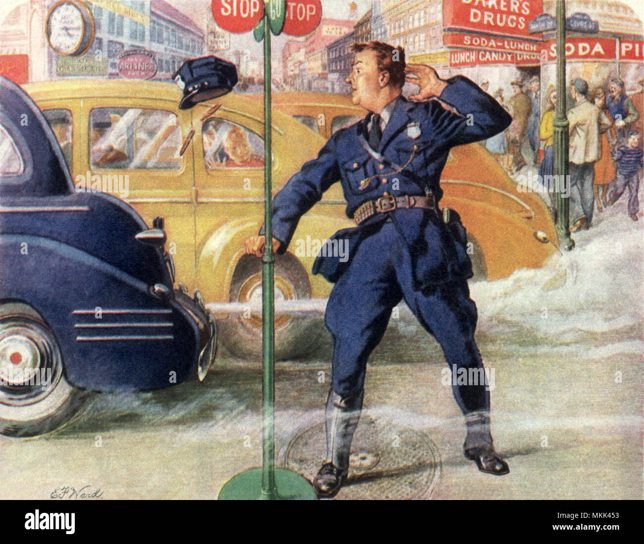 Classic cop car hi-res stock photography and images - Alamy