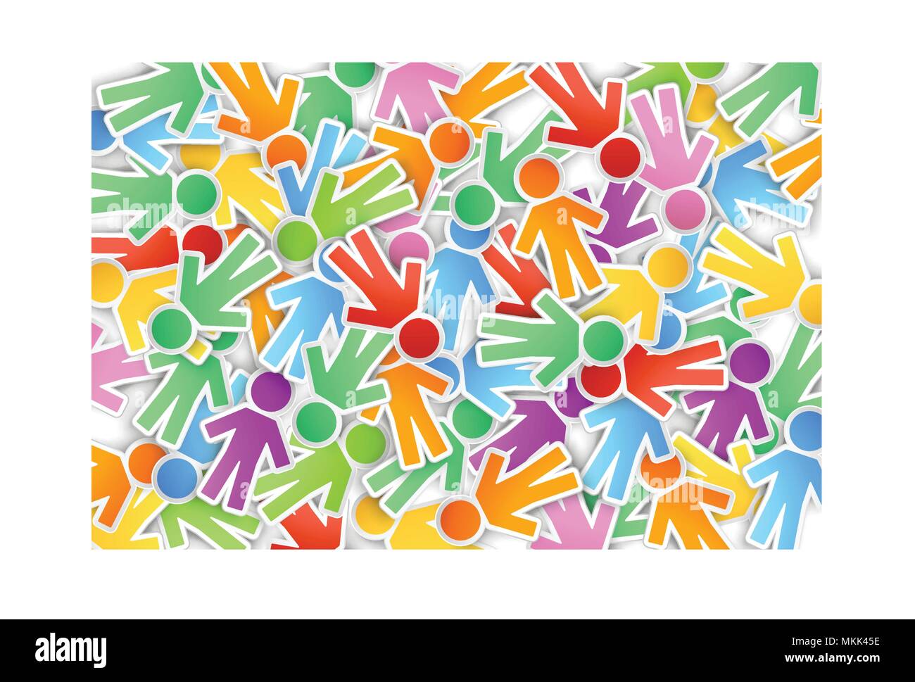 Man holding paper family Stock Vector Images - Alamy