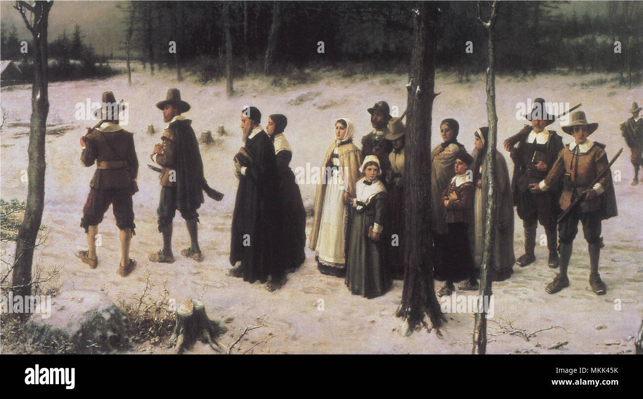 Pilgrims massachusetts snow hi-res stock photography and images - Alamy