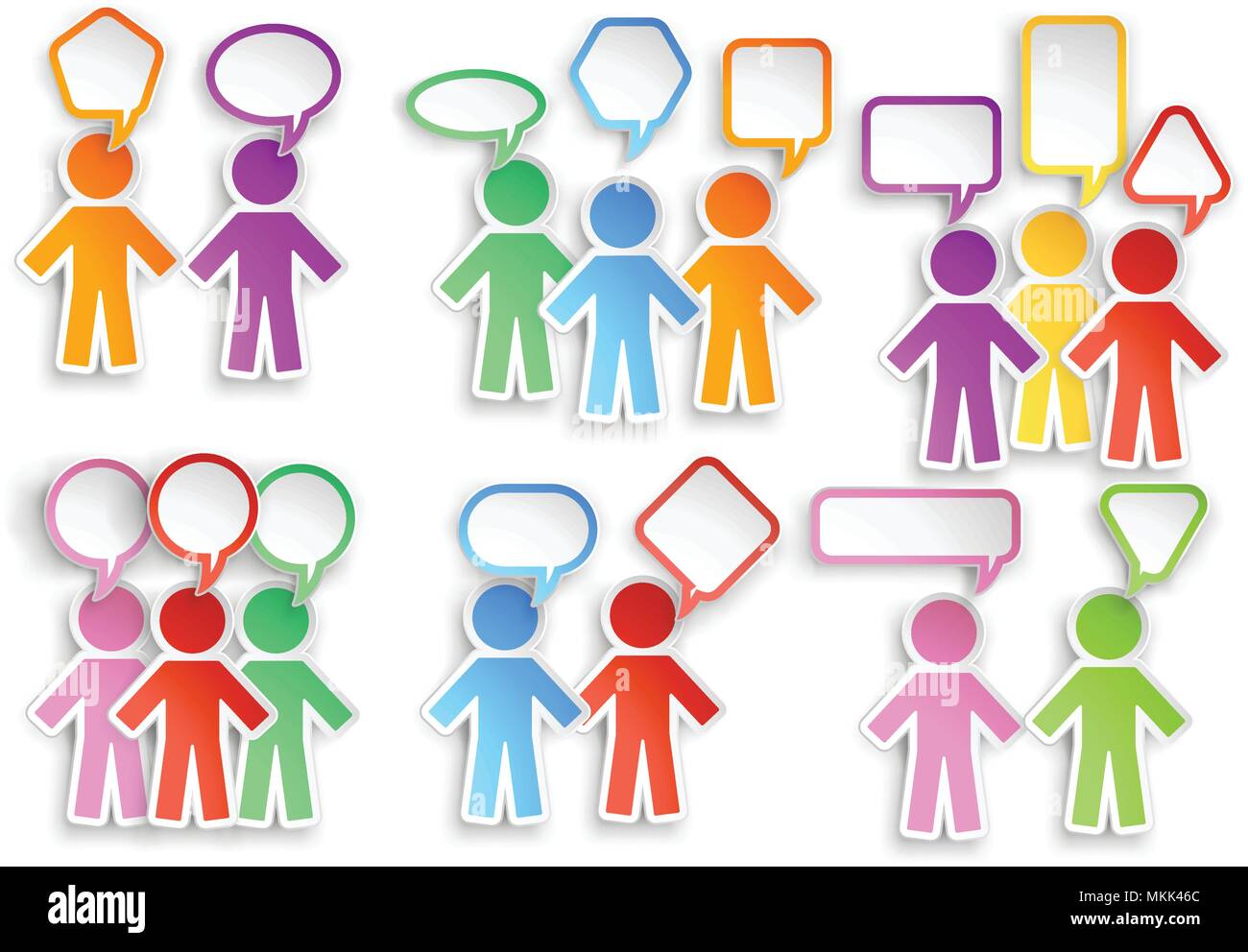 Origami paper people Stock Vector Images - Alamy