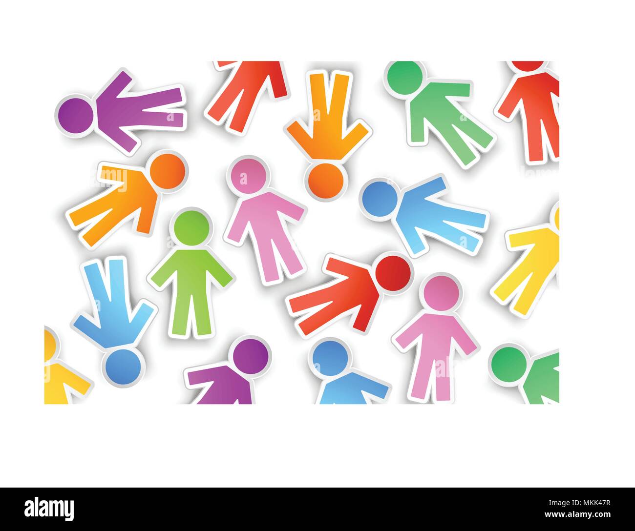 Man holding paper family Stock Vector Images - Alamy