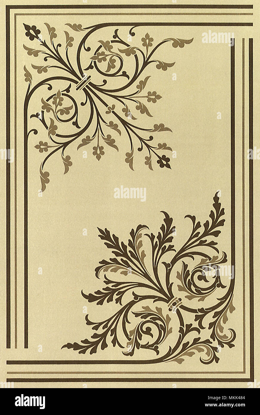 Floral pattern medieval hi-res stock photography and images - Alamy