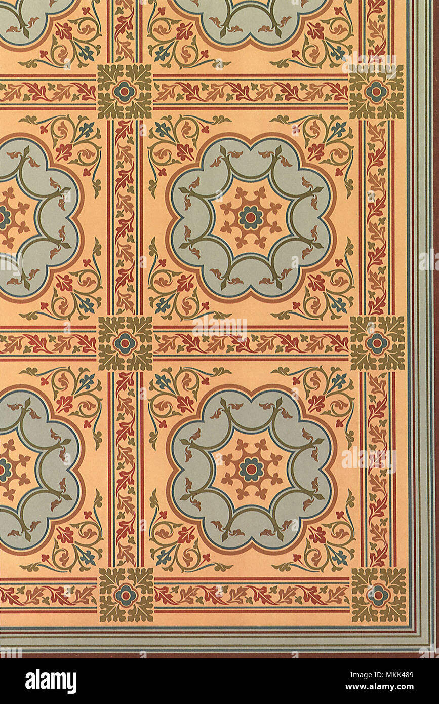 Medieval Floral Squares Stock Photo - Alamy