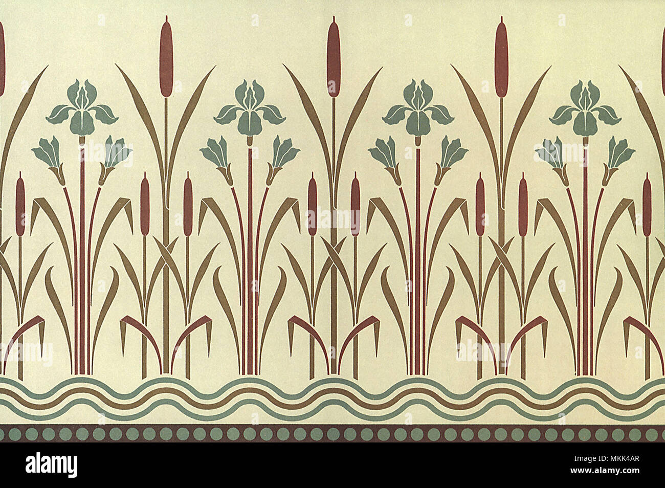 Wheat and Floral Design Stock Photo - Alamy