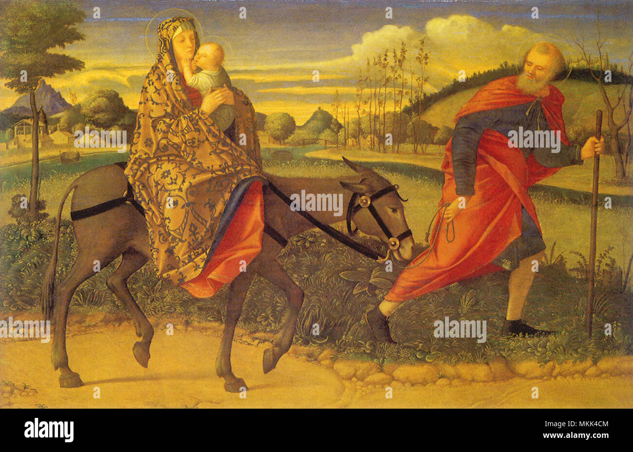 The Flight into Egypt Stock Photo - Alamy