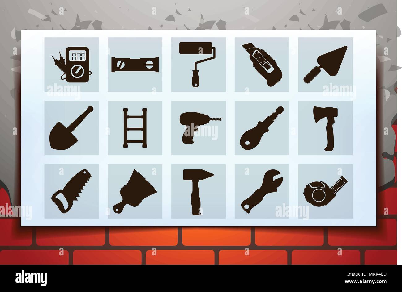 builders icons 2 Stock Vector Image & Art - Alamy