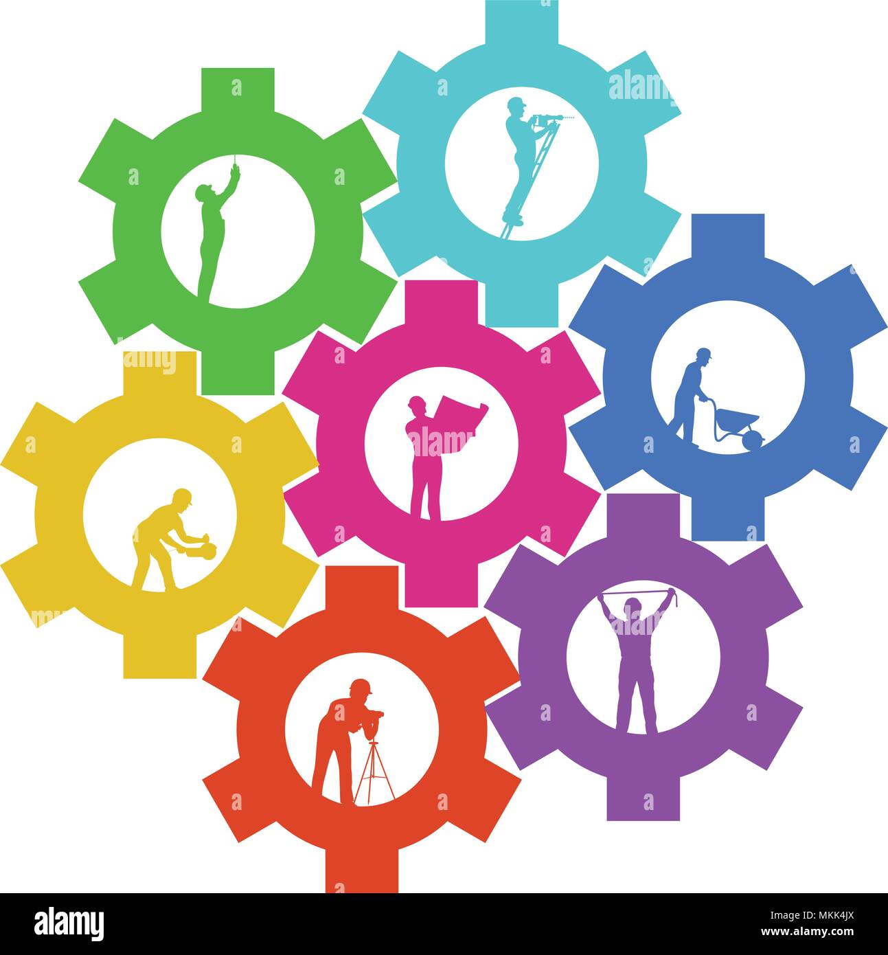 cogwheel builders set 02 Stock Vector Image & Art - Alamy