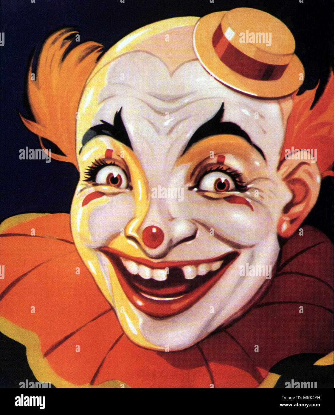 Smiling Clown Portrait Stock Photo - Alamy