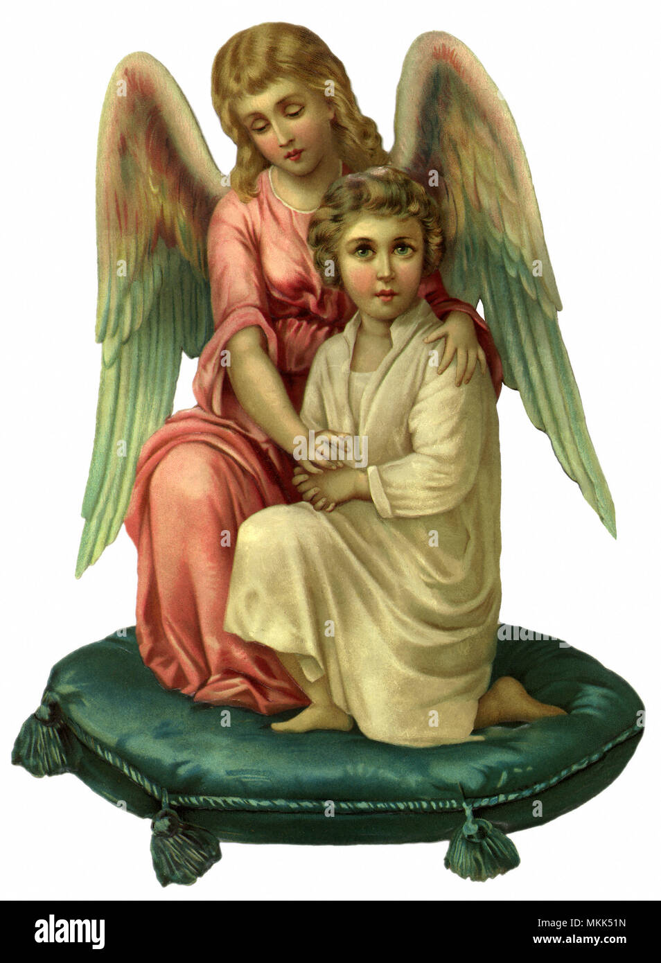 Kneeling Guardian Angel Drawing