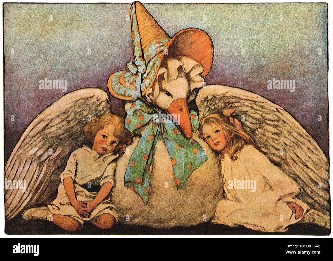 Child and goose hi-res stock photography and images - Alamy