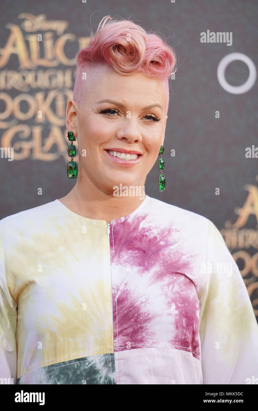 Pink 090 at the Alice Through the Looking Glass Premiere at the El ...
