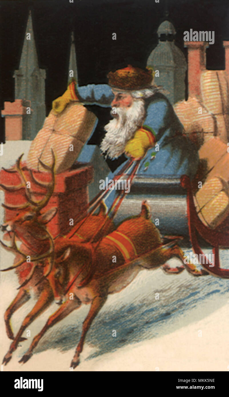 Two santas hi-res stock photography and images - Alamy