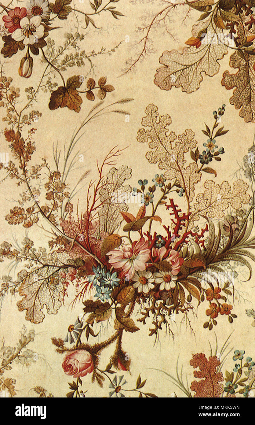 Floral Oak Pattern Stock Photo - Alamy