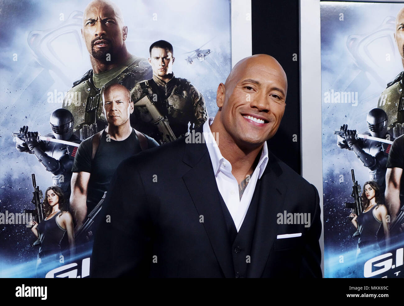 Dwayne Johnson - The Rock at the G.I. Joe Retaliation Premiere at the ...