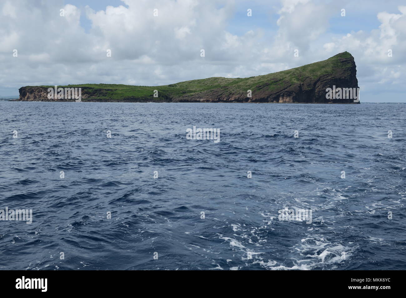 Mighty rock in Indian ocean near Mauritius island Stock Photo - Alamy