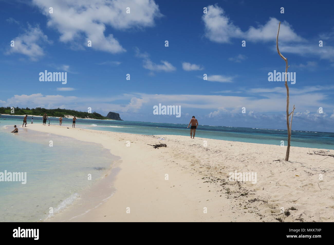 Nice sandy beach on Mauritius island Stock Photo - Alamy