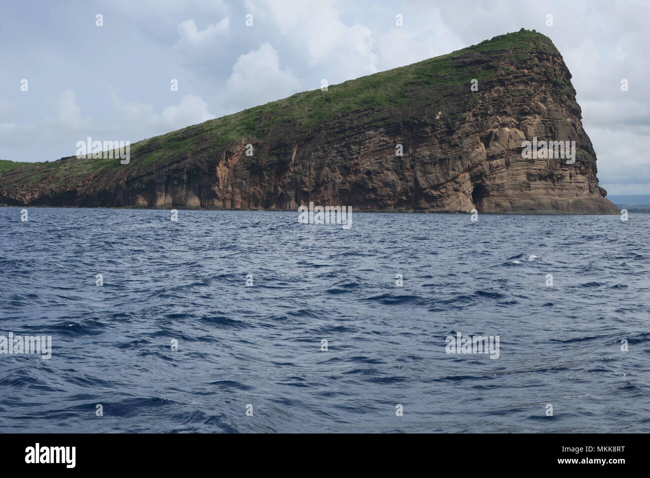 Mighty rock in Indian ocean near Mauritius island Stock Photo - Alamy