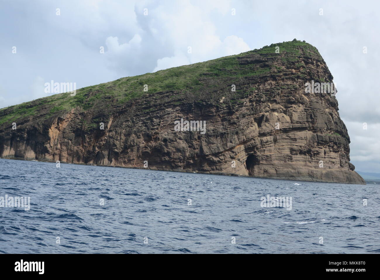 Mighty rock in Indian ocean near Mauritius island Stock Photo - Alamy