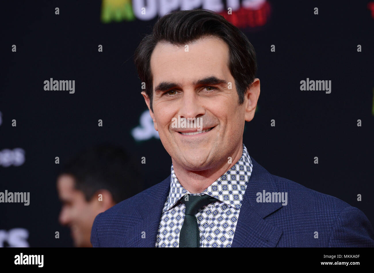 Ty Burrell arriving at the Muppets Most Wanted Premiere at the El ...