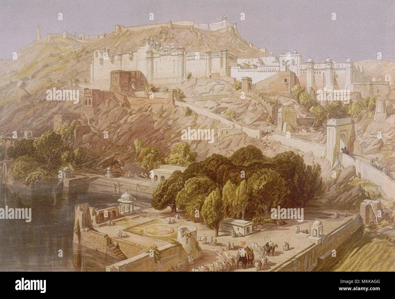 Delhi fort illustration hi-res stock photography and images - Alamy