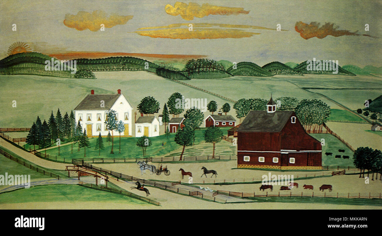 Wisconsin Farm Scene Stock Photo - Alamy