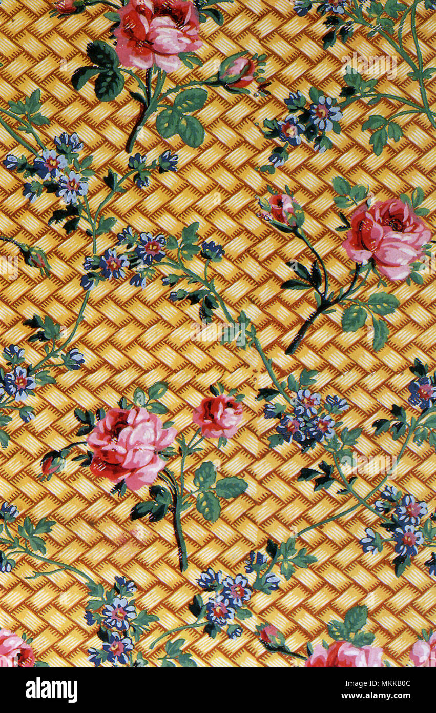 Basket Weave, Roses Stock Photo - Alamy