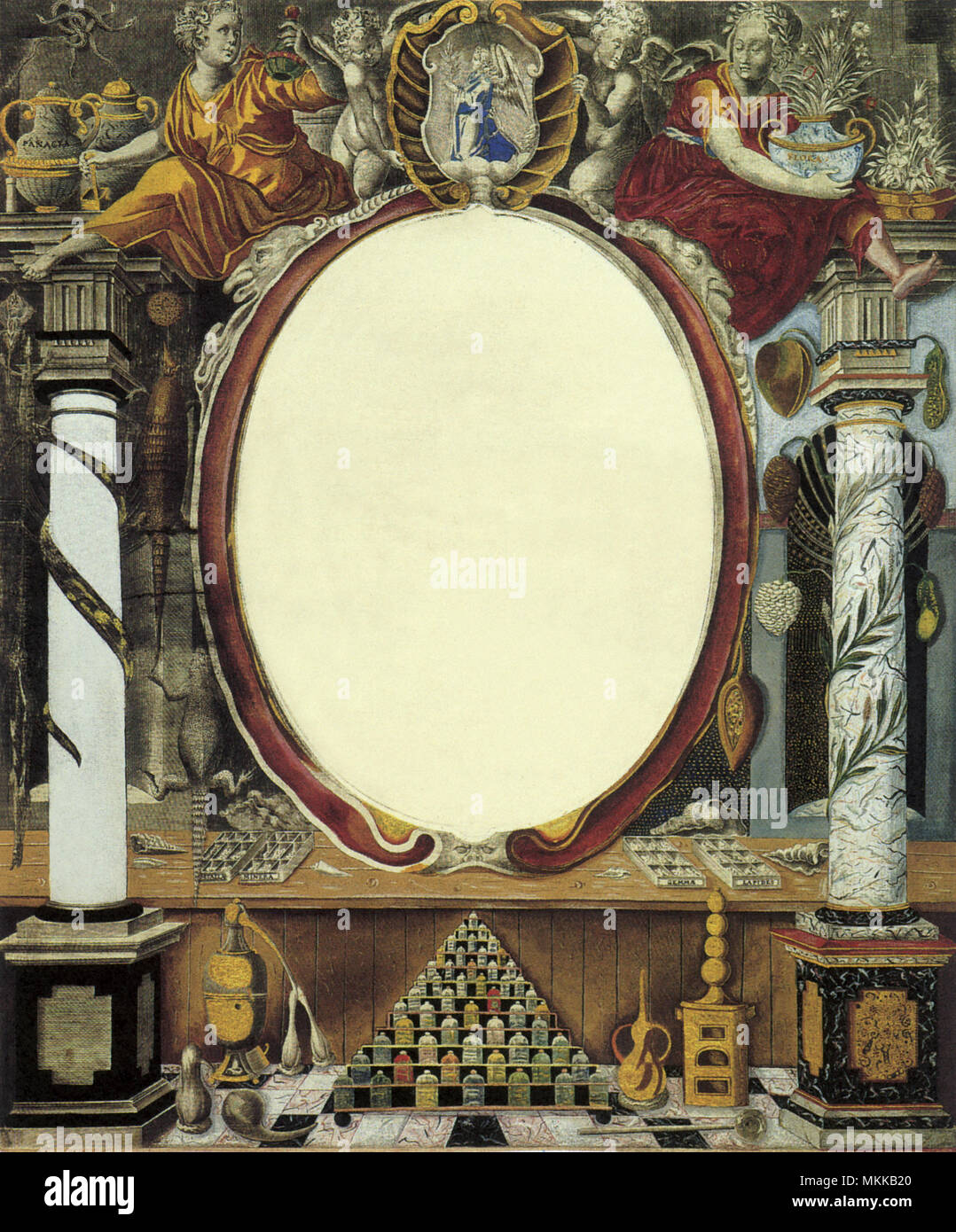 Two oval frames hi-res stock photography and images - Alamy