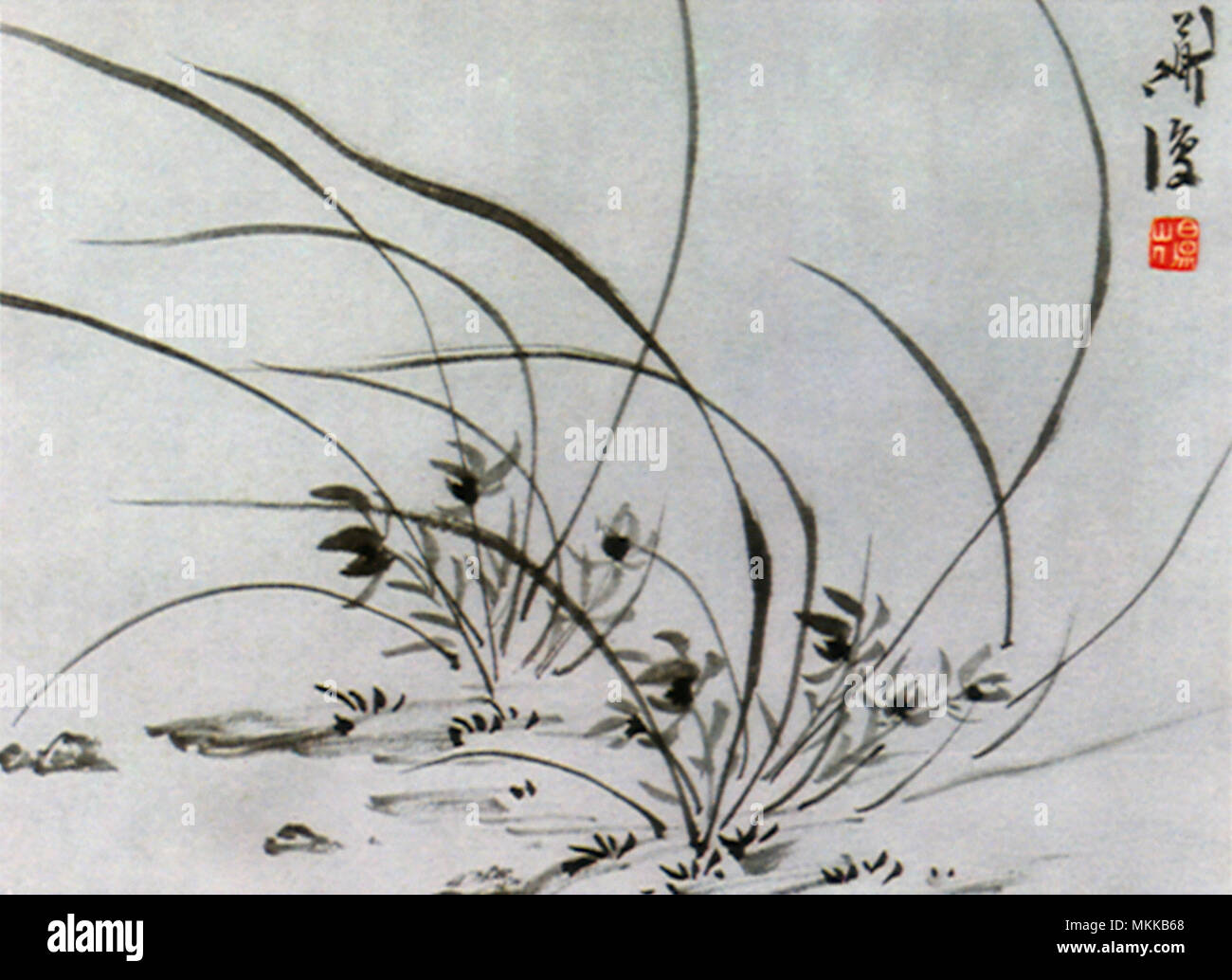 Chinese flowers painting hi-res stock photography and images - Alamy