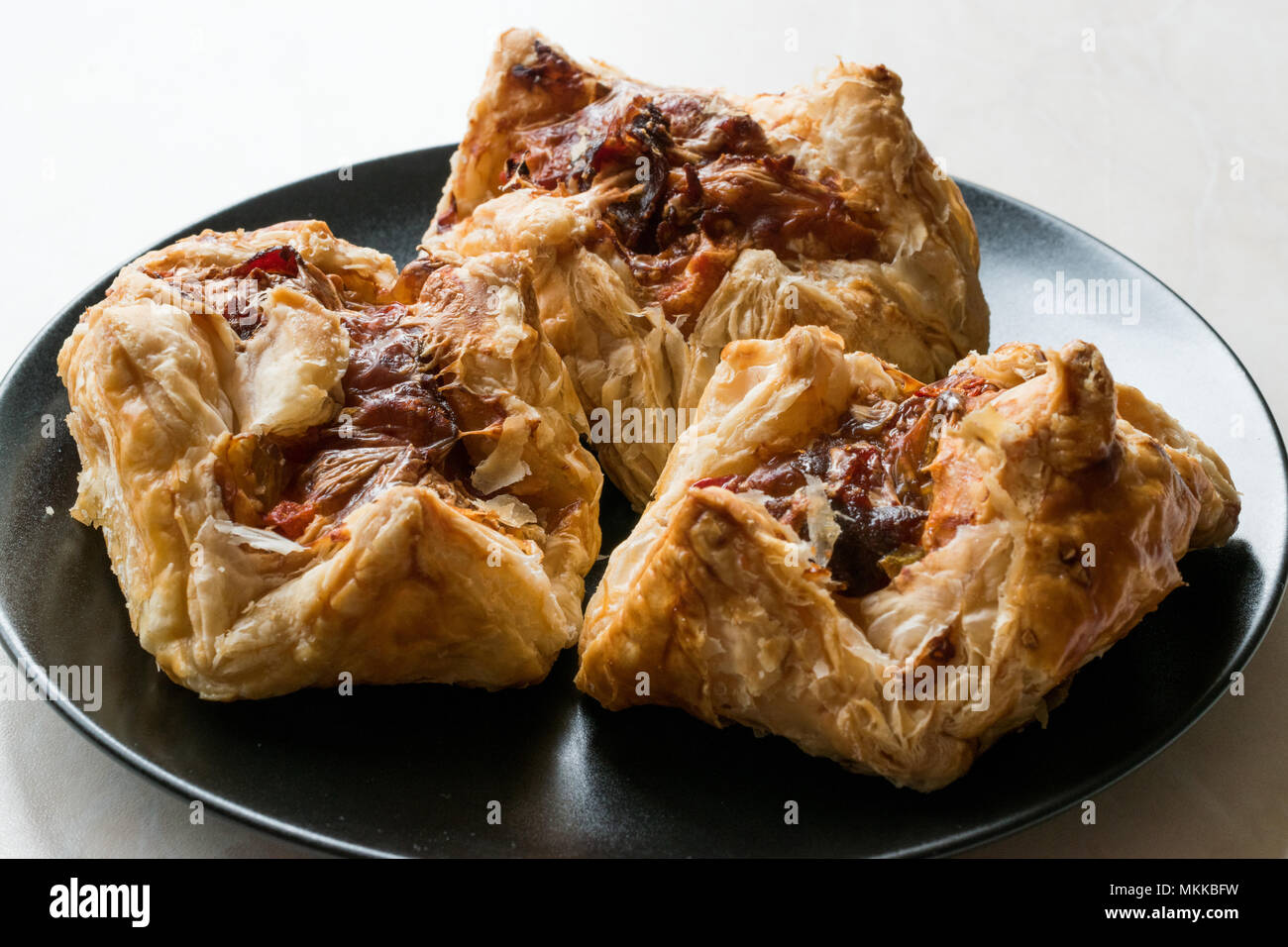 Turkish Bohca Borek with Pastrami / Pastirma Burek. Traditional Bakery ...