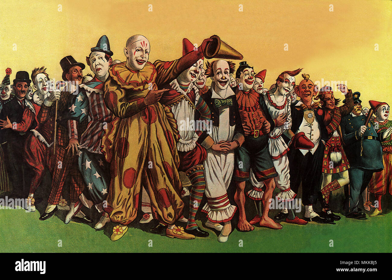 Vintage clown hi-res stock photography and images - Alamy