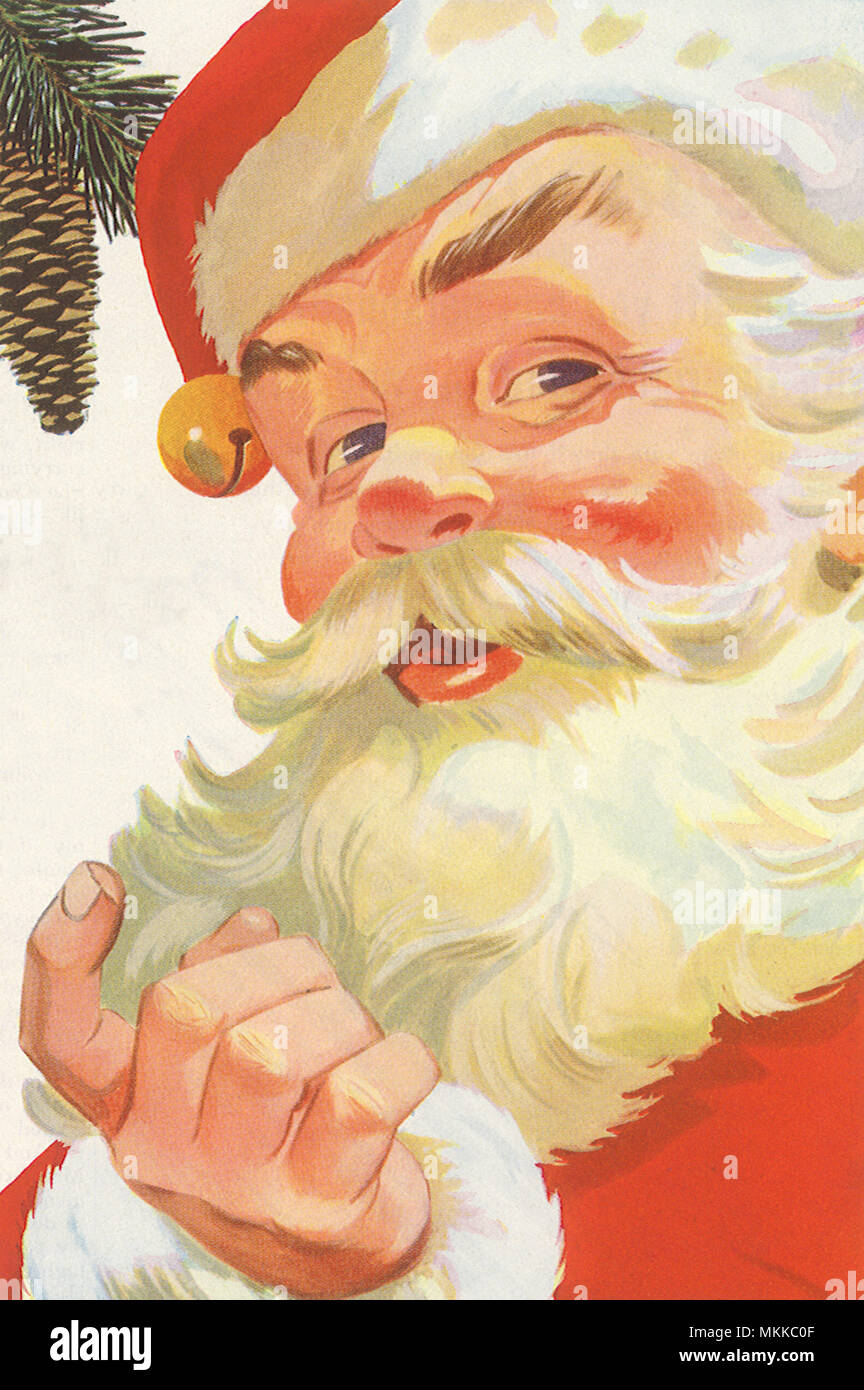 Santa Close up Stock Photo - Alamy