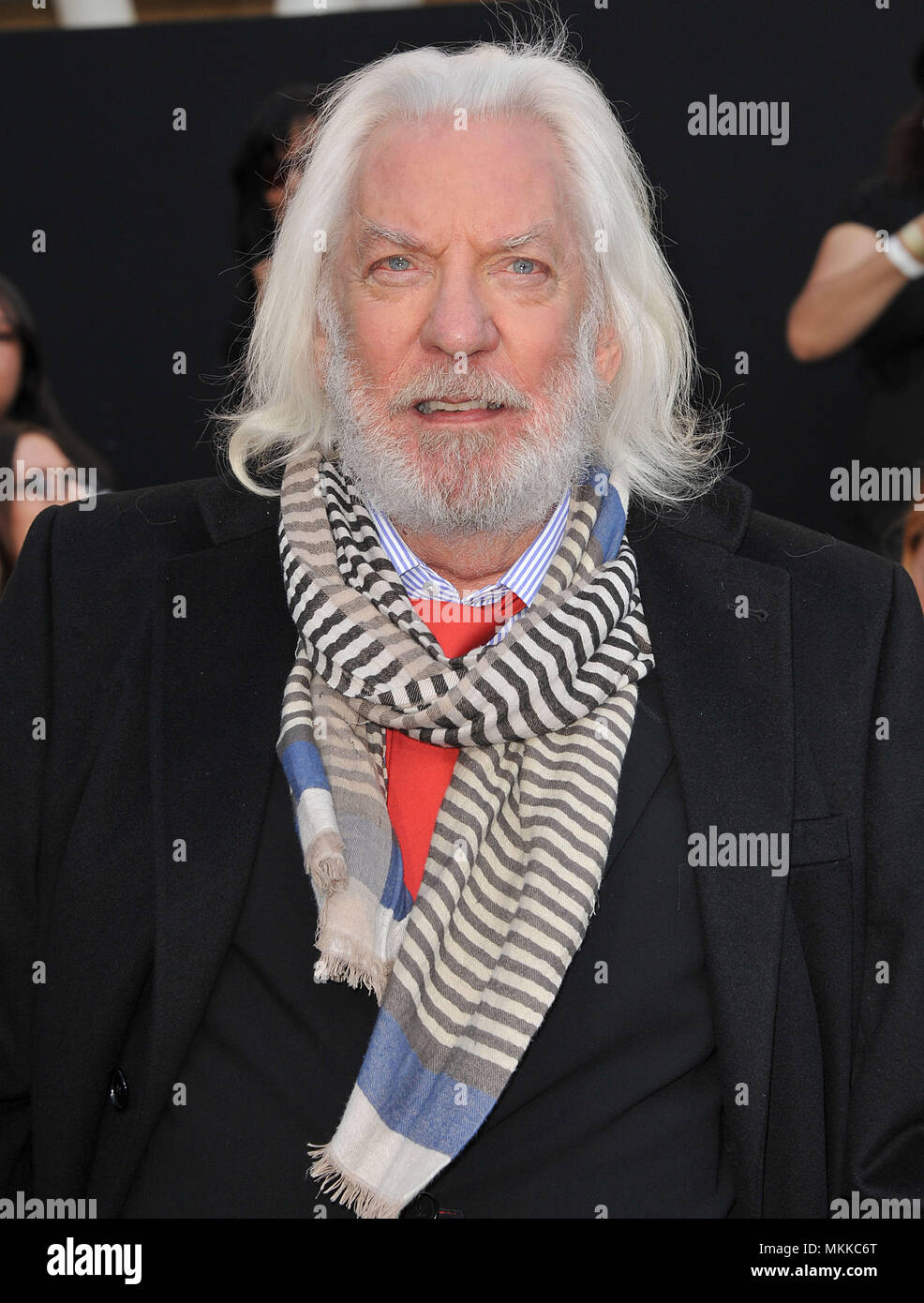 Donald Sutherland at The Hunger Games Premiere at the Nokia Theatre in ...
