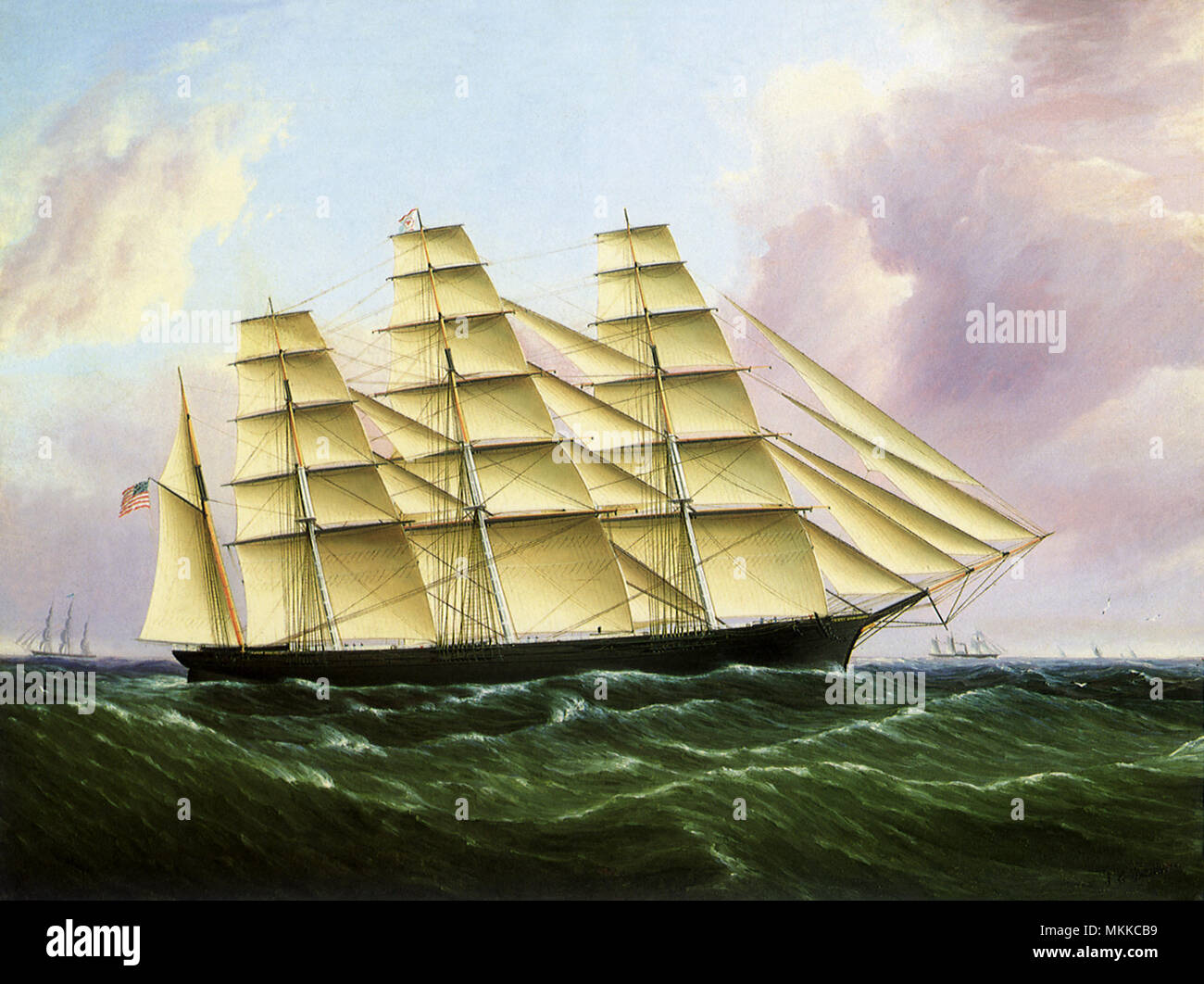 Clipper ship great republic hi-res stock photography and images - Alamy