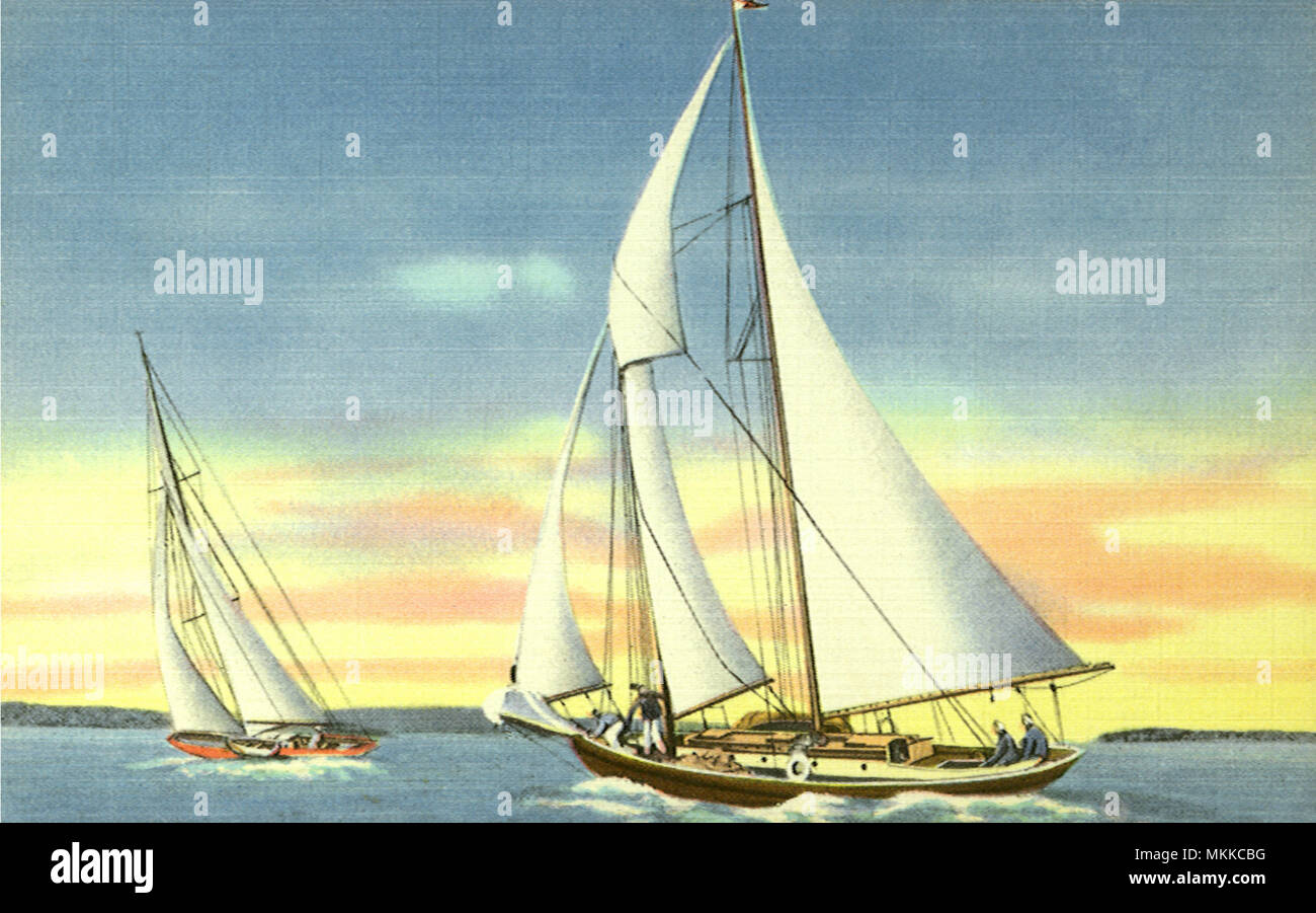 Two sails boat hi-res stock photography and images - Alamy