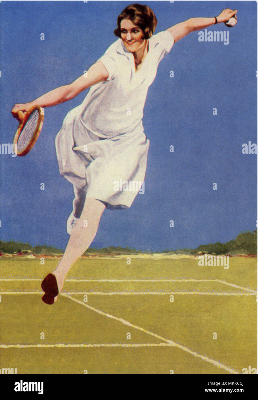 Woman tennis player vintage hi-res stock photography and images - Alamy