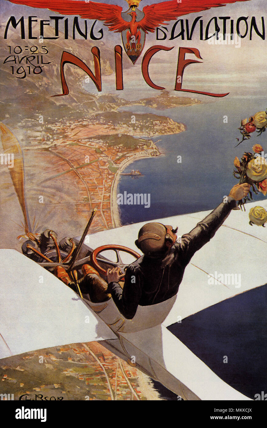 Vintage nice travel posters hi-res stock photography and images - Alamy