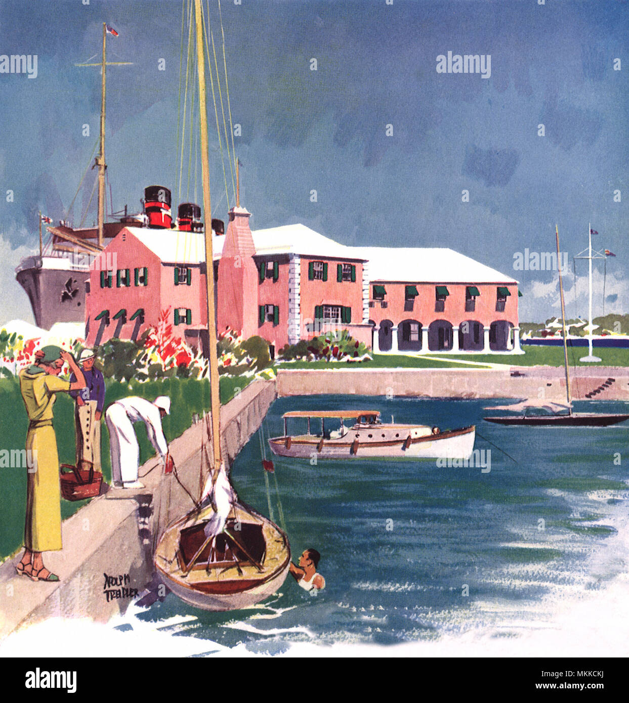 Bermuda dock hi-res stock photography and images - Alamy