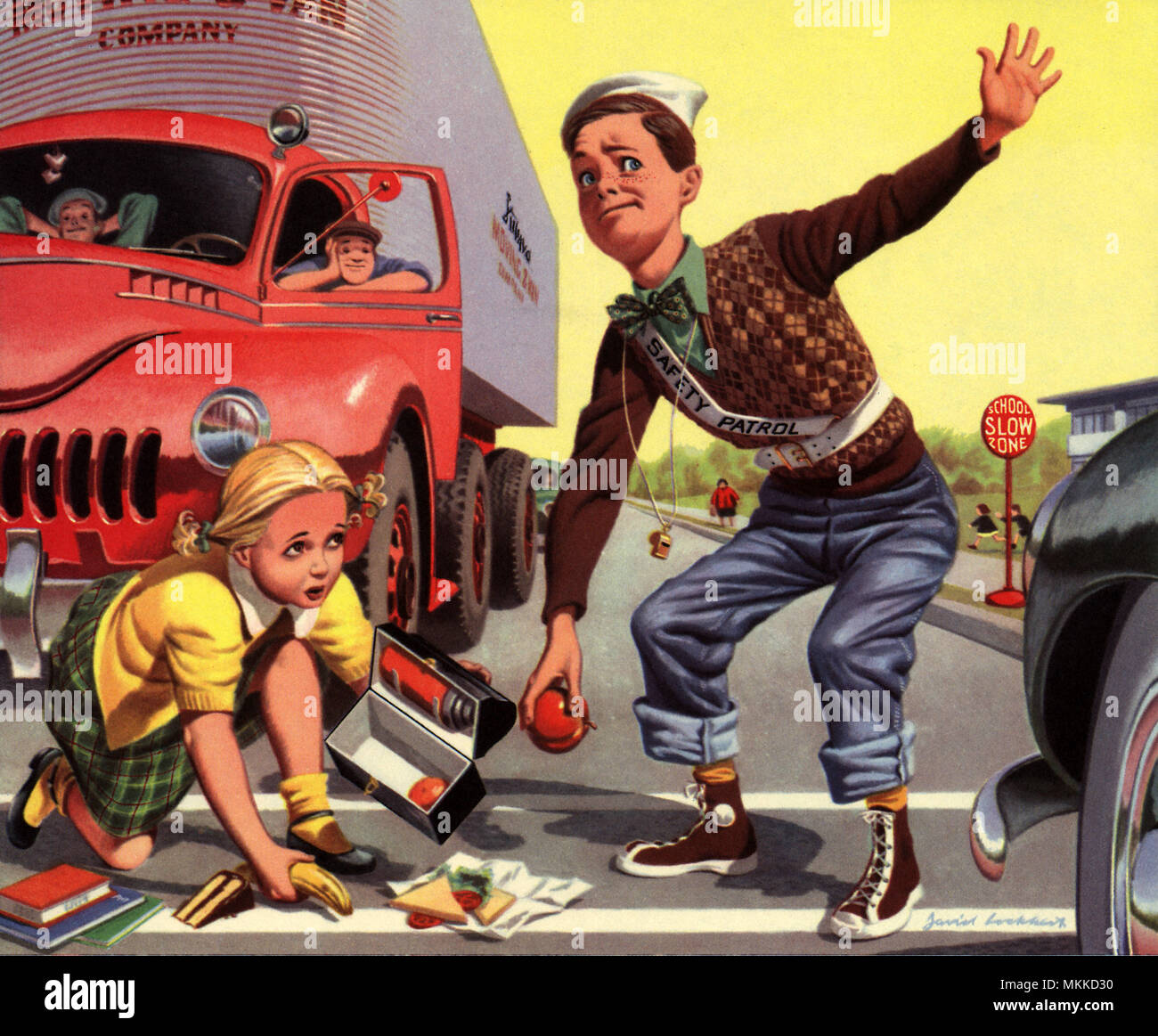 Traffic guard hand up hi-res stock photography and images - Alamy
