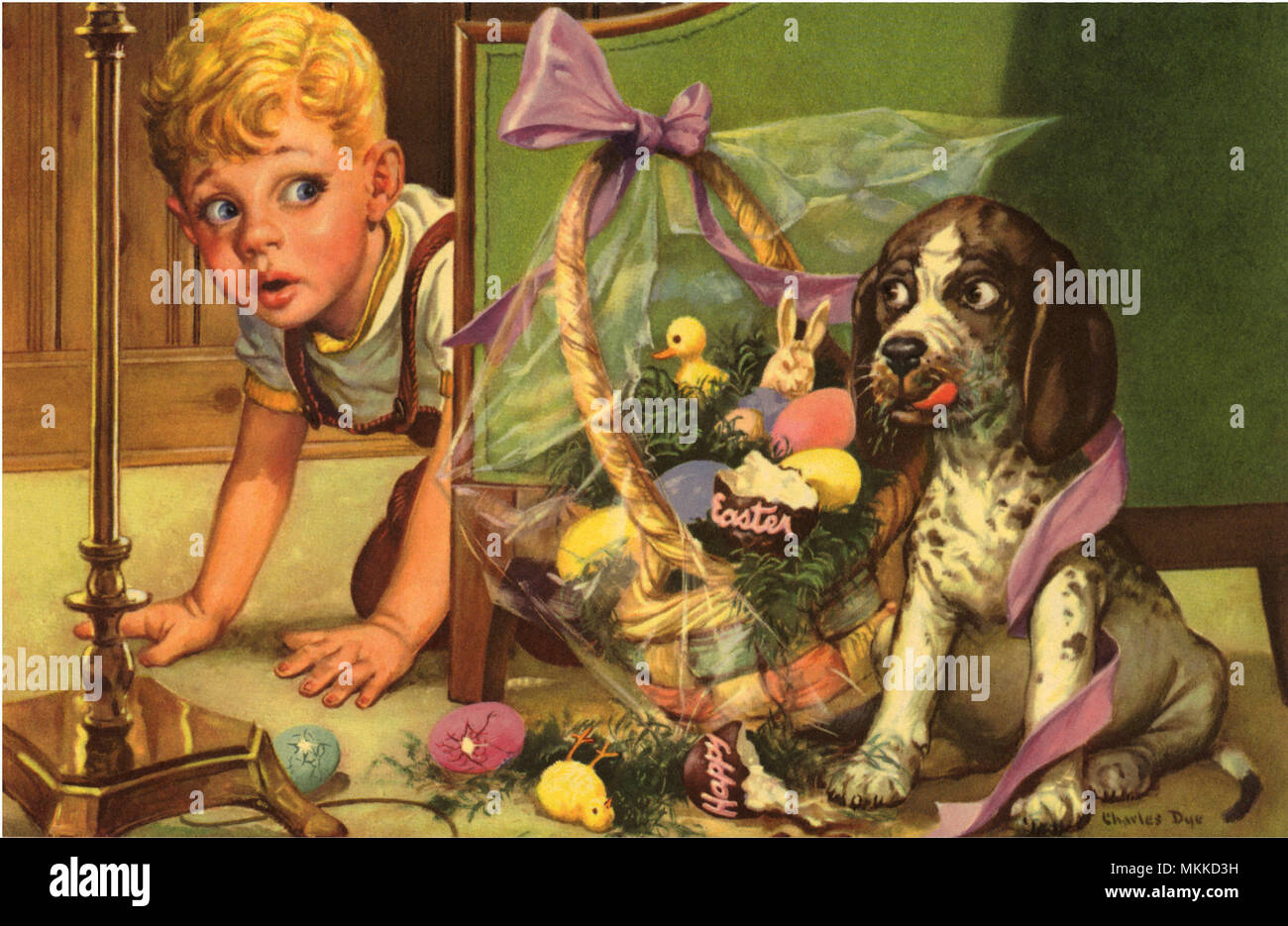 Dog Caught Stealing Stock Photo - Alamy