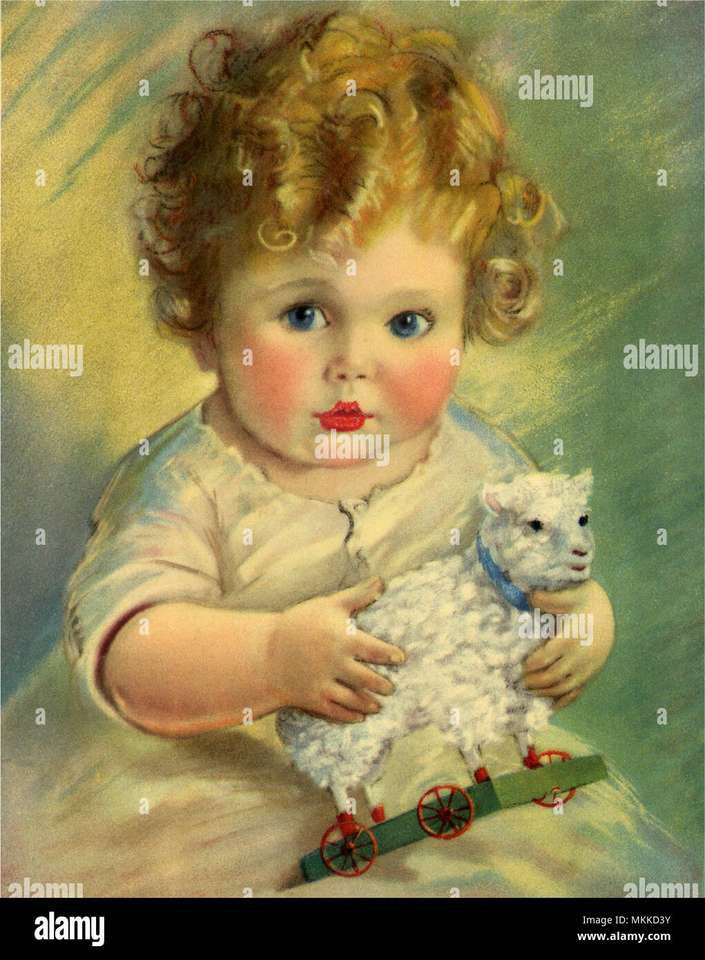 Two Wee Lambs Stock Photo - Alamy