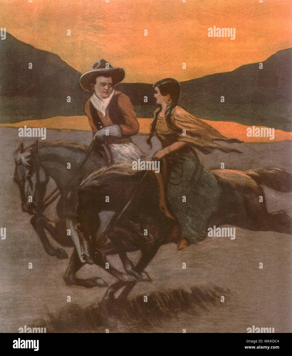 Native americans riding horses hi-res stock photography and images - Alamy