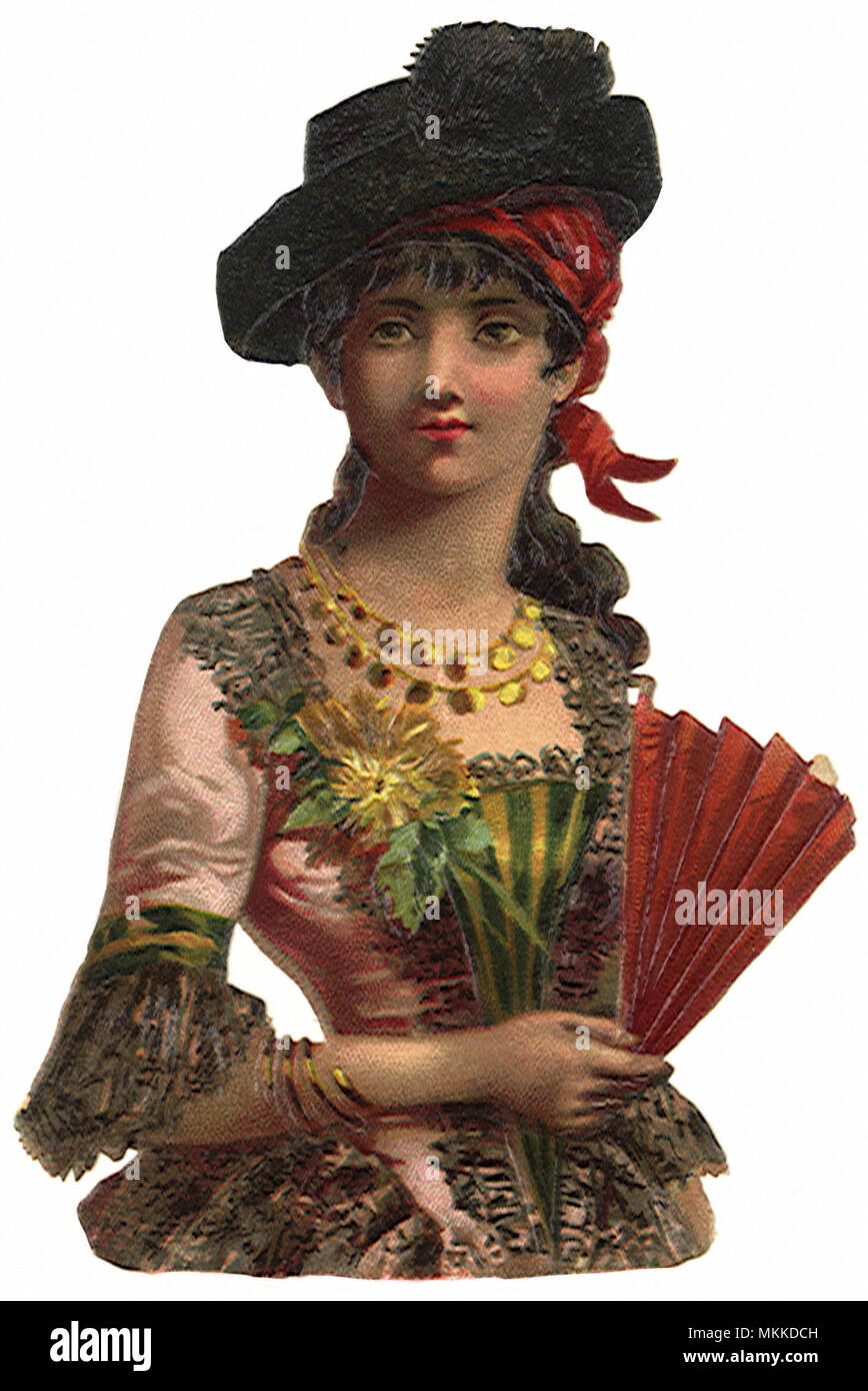 Victorian woman illustration hi-res stock photography and images - Alamy