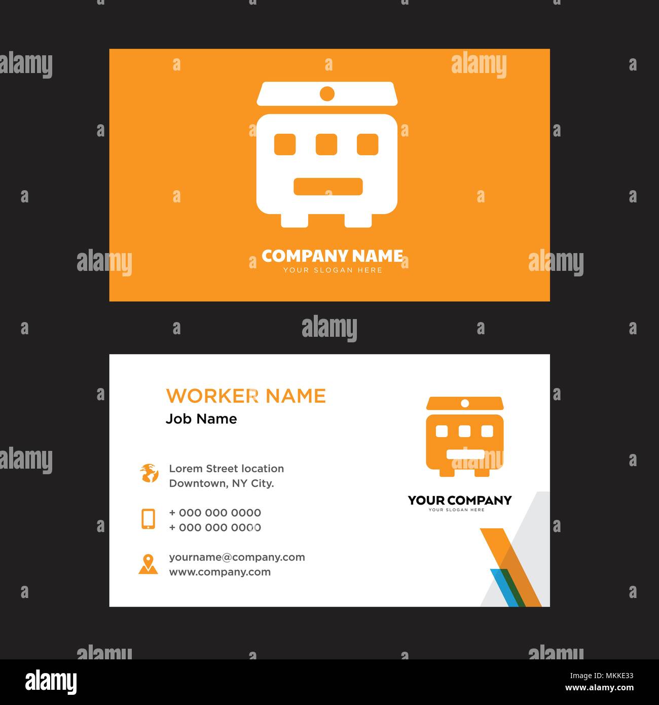 Recycling bin business card design template, Visiting for your company ...