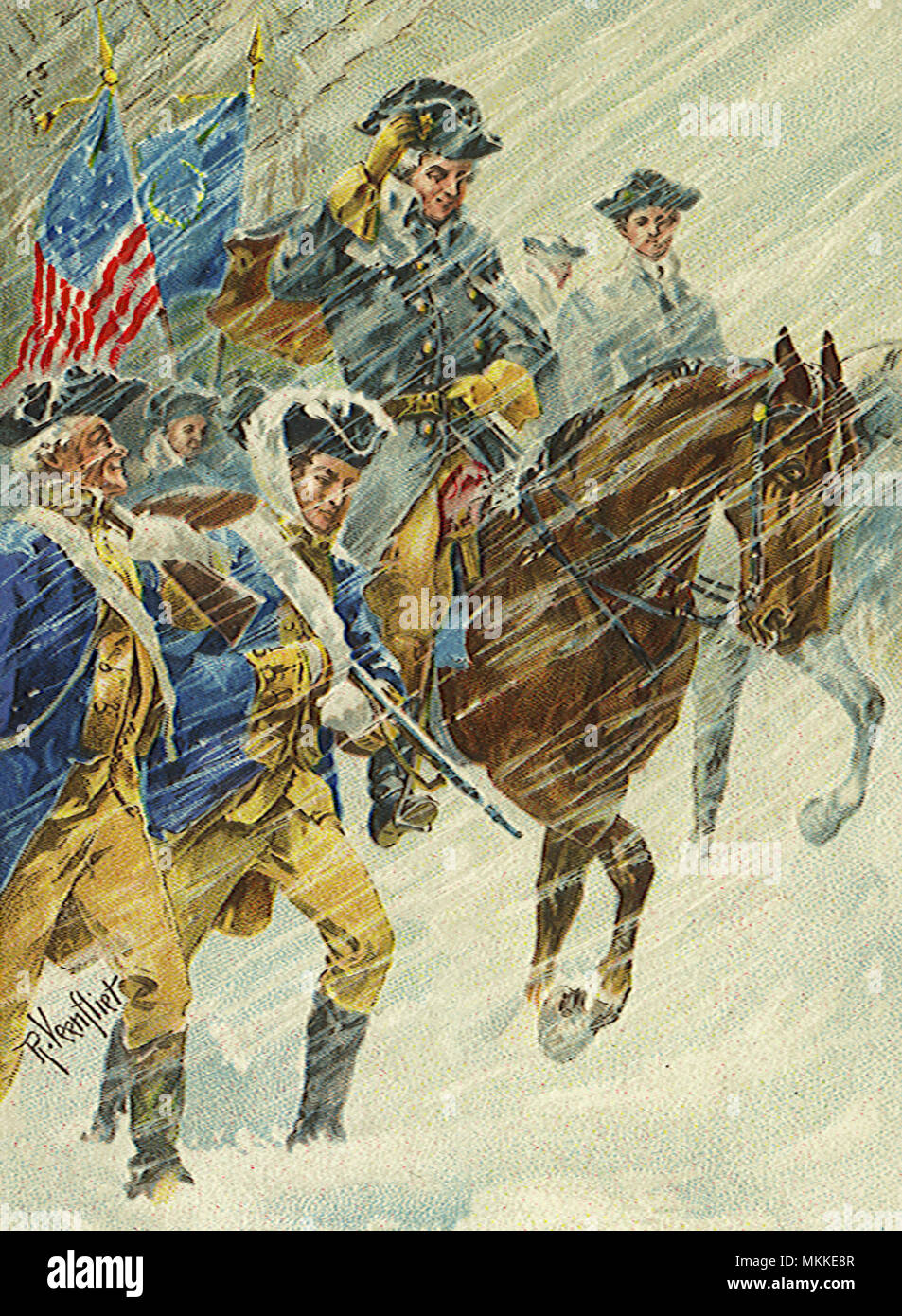 President george washington military hi-res stock photography and ...