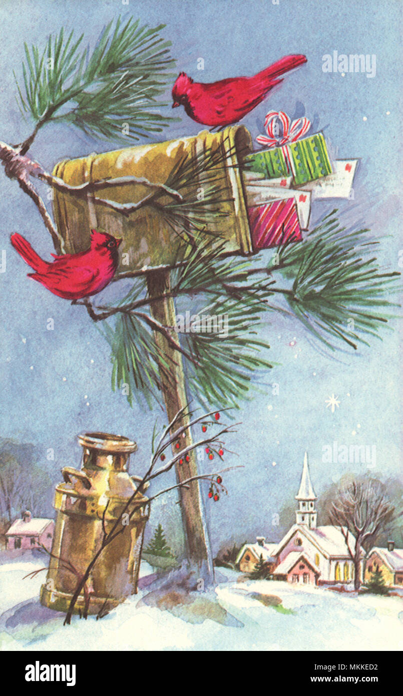 Birds on Mailbox Stock Photo - Alamy