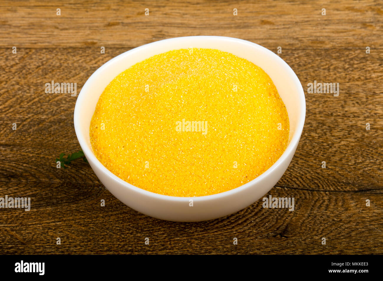 Raw polenta ready for cooking Stock Photo - Alamy